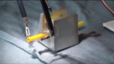 Demonstration of haptic-enhanced minimally invasive surgery techniques ...