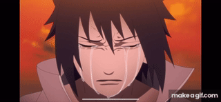 sasuke mangekyou sharingan on Make a GIF