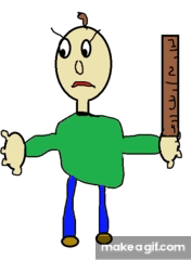 Baldi from Baldi's Basics on Make a GIF