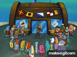 THE TALKING DOG AT THE SHELL SHACK IS SINGING!!!!!!!! on Make a GIF