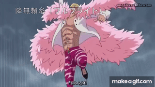 Donquixote Doflamingo All Non-awakening Attacks on Make a GIF