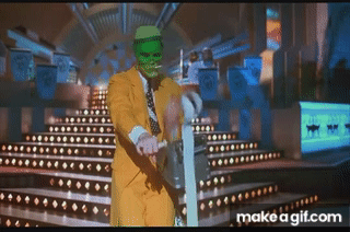 The Mask ~ Accountant Scene and Breaking the fourth wall on Make a GIF