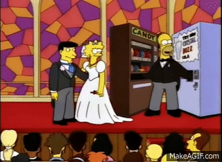 The Simpsons - Homer Trapped in Two Vending Machines on Make a GIF