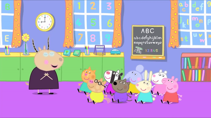 Back to School with Peppa Pig! on Make a GIF