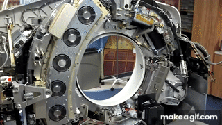 GE VCT CT scanner gantry rotation. on Make a GIF