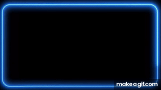 BLUE Neon Light Rectangle Frame | Glowing Neon Frame | BORDER LOOP ...