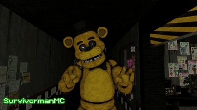 SFM Golden Freddy The Badass on Make a GIF