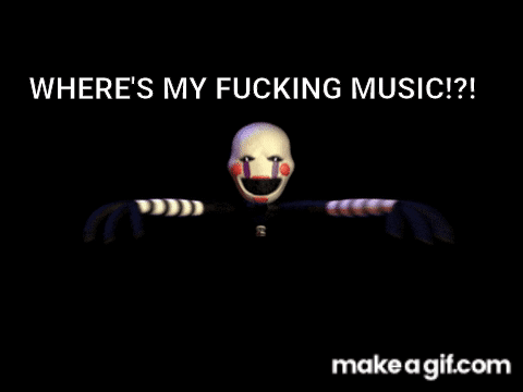 Where's my music!?! on Make a GIF