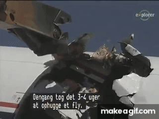 Scrapping an airplane at Mojave Airport on Make a GIF