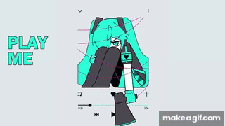 MIKU - Anamanaguchi - ft. Hatsune Miku (Lyric Video) on Make a GIF
