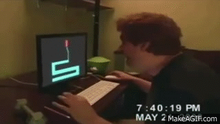 Guy punches Computer screen!- Scary Maze Game on Make a GIF