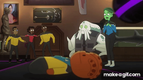 Chain of Command Pt 1 Star Trek Lower Decks on Make a GIF