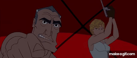 Final Battlecommander Rourke Defeat Scene Atlantis The Lost Empire 0096