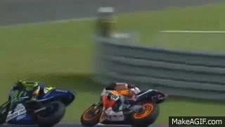 Marc Marquez Crash Out by Rossi - Valentino Rossi Wins MotoGP 2015 ...