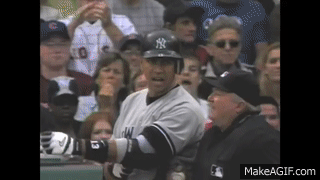 A-Rod, Varitek spark brawl at Fenway Park on Make a GIF