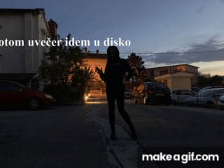 Subotom uvečer idem u disco on Make a GIF