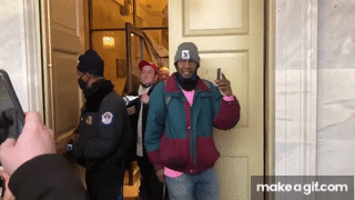 Protestors Exit The US Capitol Building As Law Enforcement Pushes ...