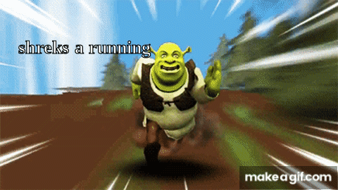 Shrek chasing the boys on Make a GIF