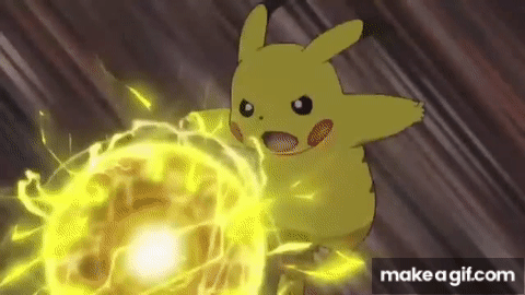 Pikachu Electricity Gif