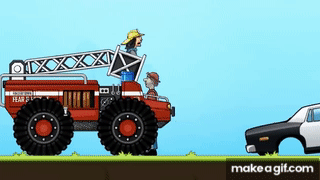 Naman plays HCR Fire Truck Game on Smartboard/Grounded on Make a GIF
