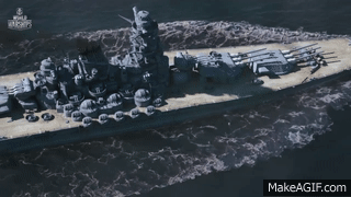 World of Warships - Yamato last battle (Duty Calls) [CGI] on Make a GIF