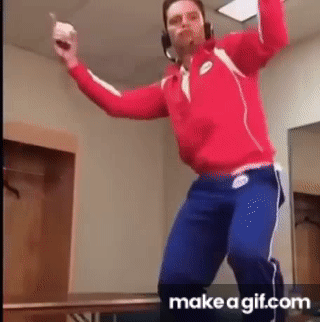 sebastian stan showing off his amazing dance skills on Make a GIF