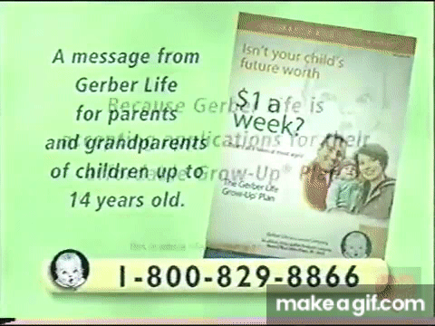 Gerber Life | Grow Up Plan | Television Commercial | 2009 on Make a GIF