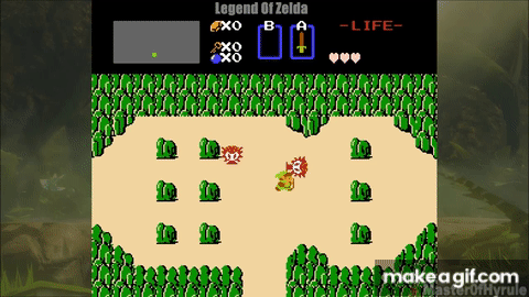 LOZ NES Link Death on Make a GIF