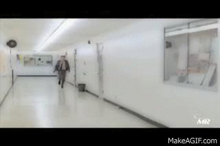Running in the school hallways on Make a GIF