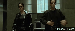 The Matrix Lobby Scene High Quality on Make a GIF