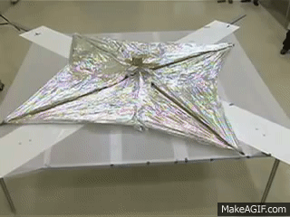 NASA's NanoSail-D2 CubeSat Solar Sail Testing on Make a GIF