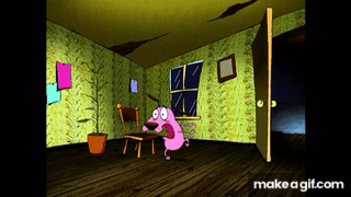 Courage The Cowardly Dog | Cajun Fox | Cartoon Network on Make a GIF