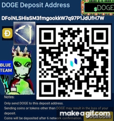 Send me dogecoin on Make a GIF