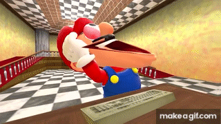 Mario scream on Make a GIF