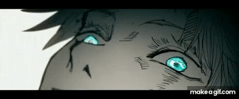 gojo look on Make a GIF