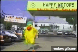 Happy Motors Chicken Car Commercial - Chattanooga on Make a GIF