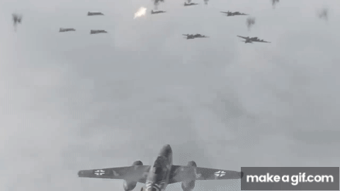 The plane with a propeller at each end - Nazi Dornier 335 on Make a GIF
