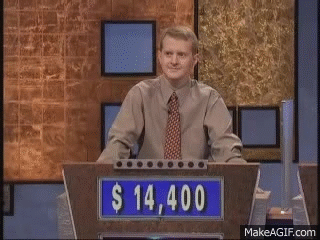 Ken Jennings Loses on Jeopardy! on Make a GIF