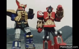 dank ohranger mecha dance on Make a GIF