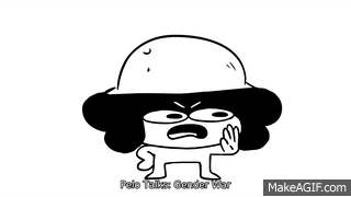 Pelo Talks - Gender War [English] on Make a GIF