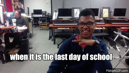 last day of school on Make a GIF