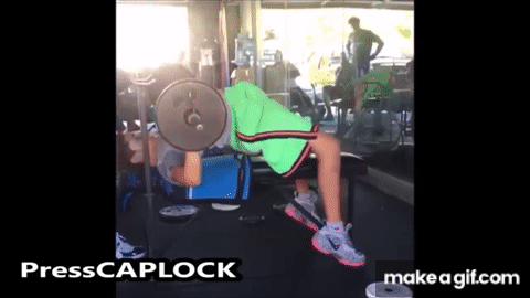 LAMELO BALL HILARIOUS BENCH PRESS!! on Make a GIF