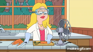 American Dad! - Francine "Experiments" with an Electric Fan on Make a GIF