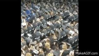 Elizabeth Graduation Hat Toss on Make a GIF