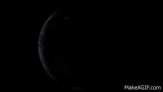 Test Animation of a simple Earth rotation at 4k on Make a GIF