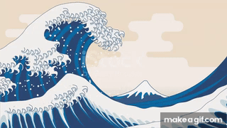 animation-of-the-sea-wave-and-mt-fuji on Make a GIF