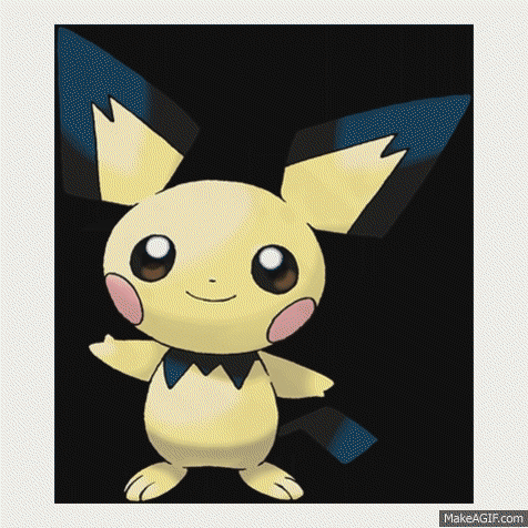 Pikachu's evolves forms on Make a GIF