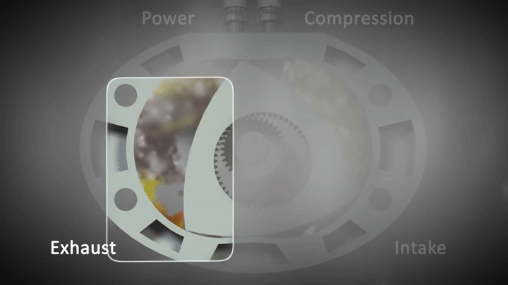 Wankel Engine / Rotary Engine - How it works! (Animation)3 on Make a GIF