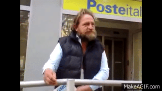 C'ha detto? - Pazzo Poste Italiane on Make a GIF