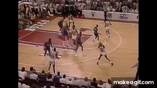Dennis Rodman Defense on Michael Jordan - 1990 NBA ECF on Make a GIF